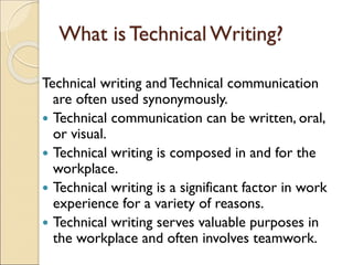 Technical writings for academics | PDF