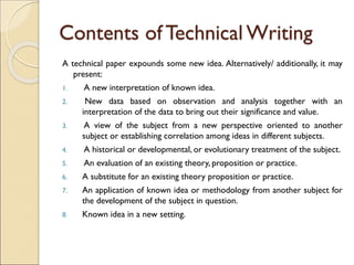 Technical writings for academics | PDF