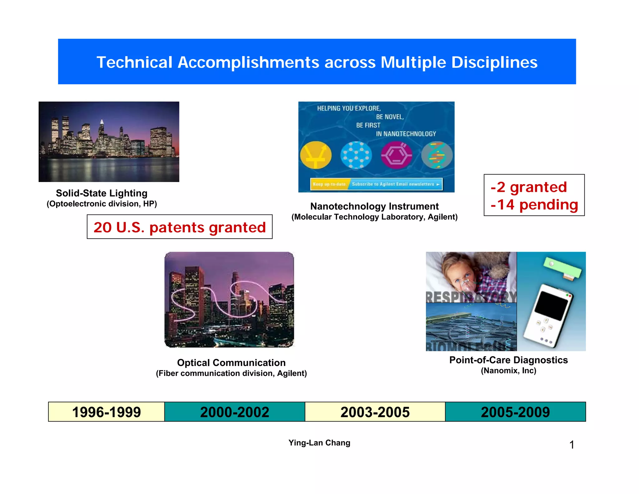 Technical Accomplishments | PDF