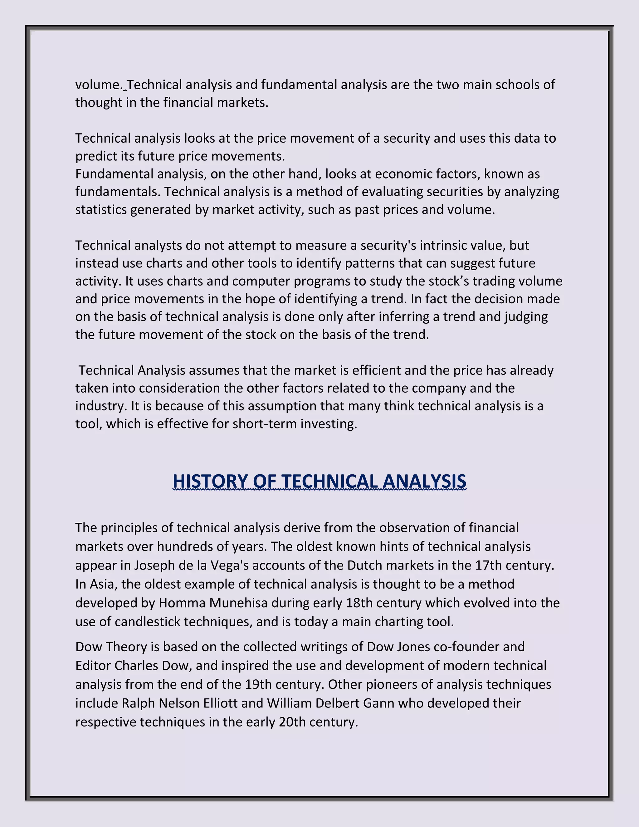 Technical Analysis | DOCX