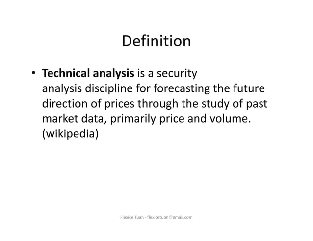 Technical+analysis | PPT