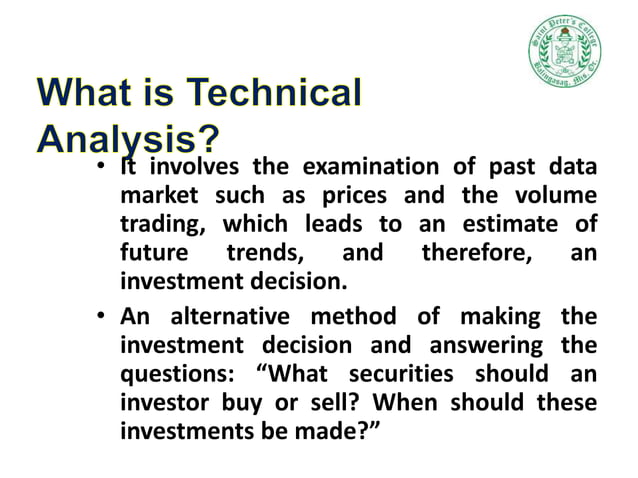 Technical analysis | PPT