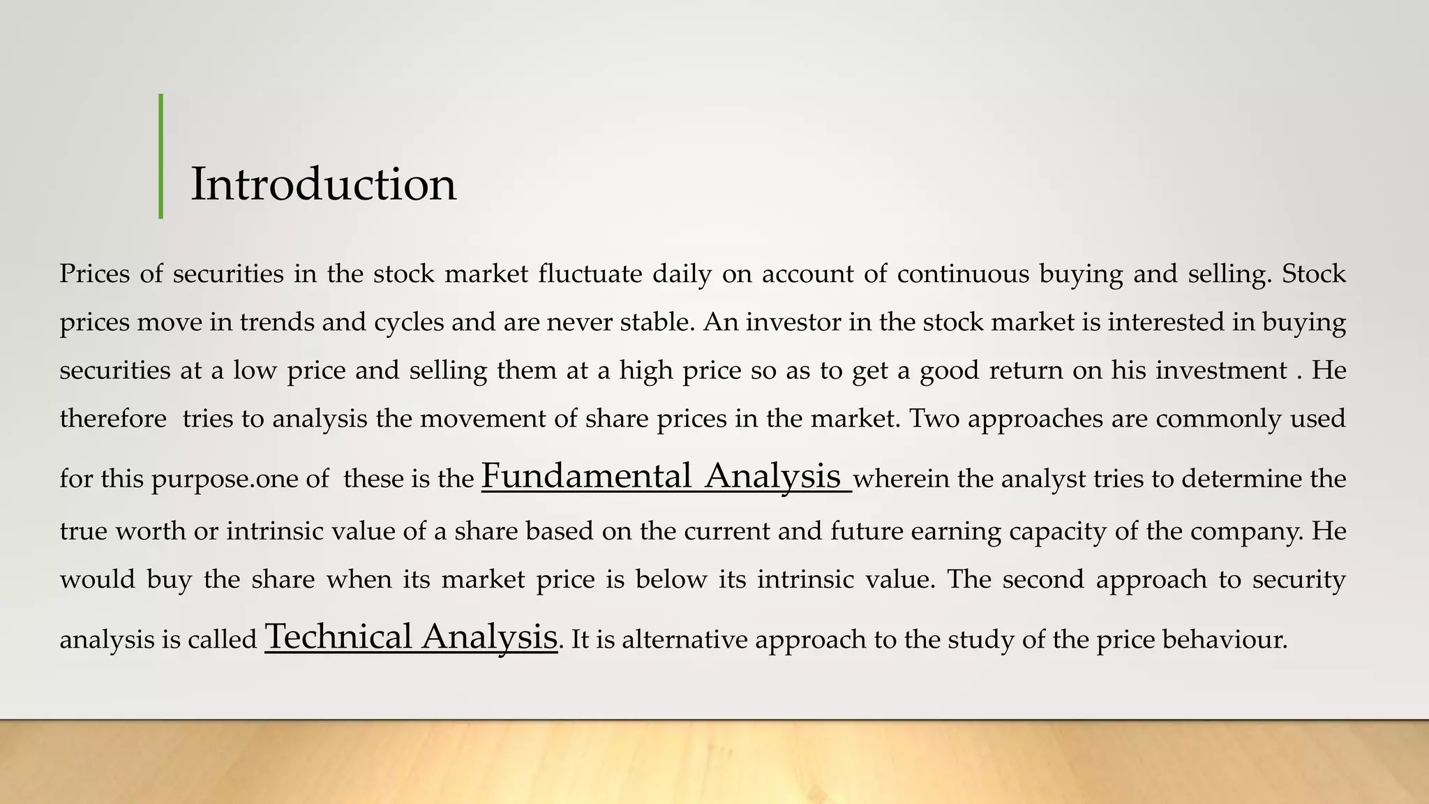 Technical analysis | PPT