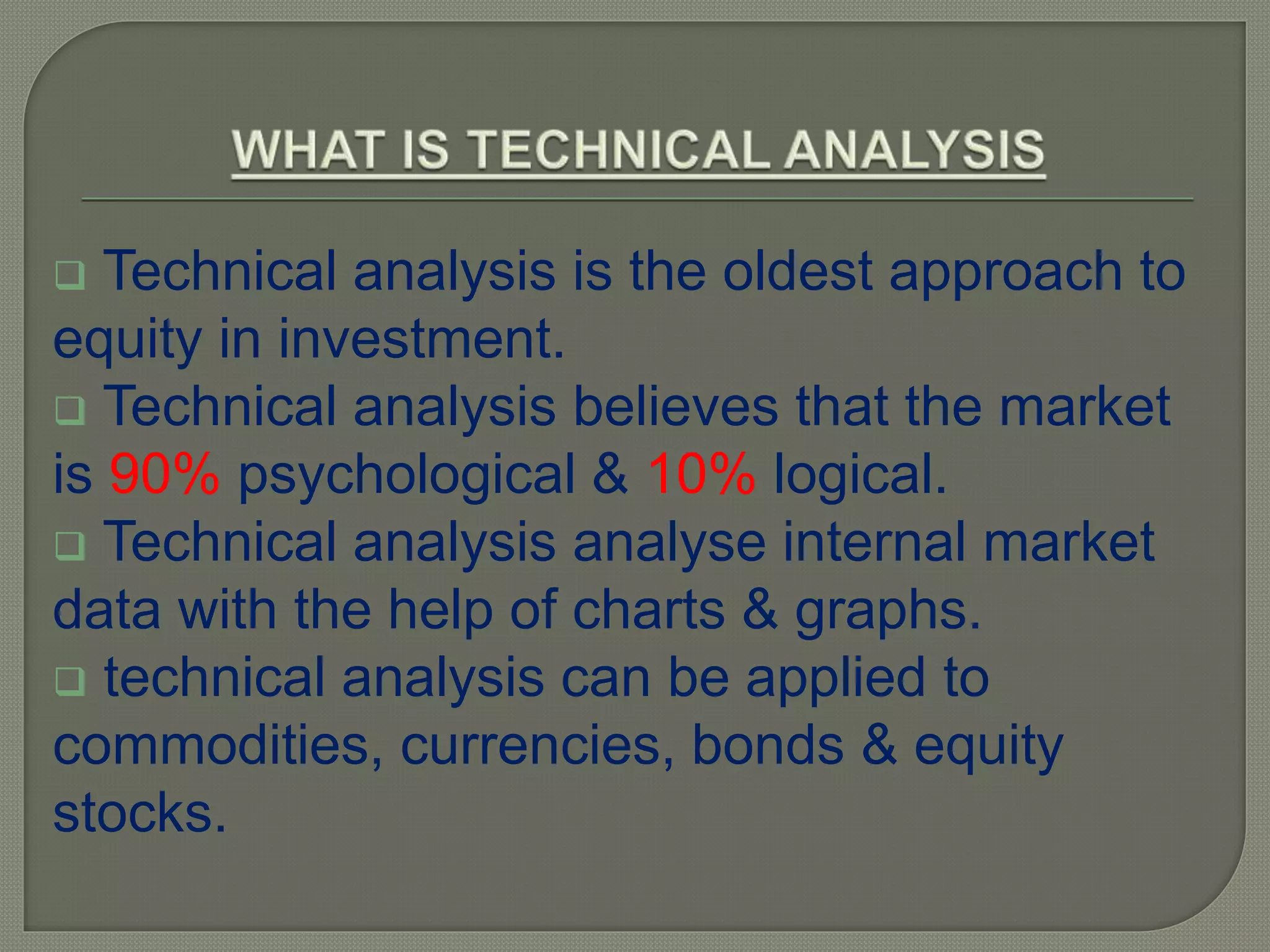 Technical analysis | PPT