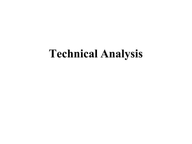 Technical Analysis Ppt 2973