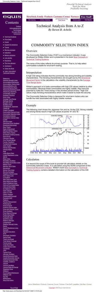 Technical analysis a to z | PDF
