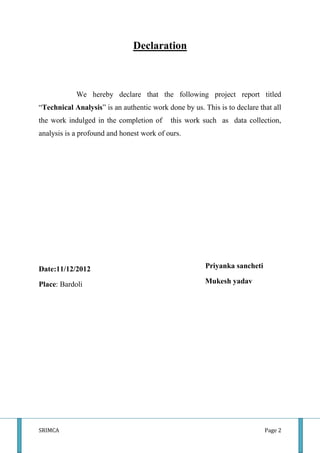 Technical analysis report | DOCX