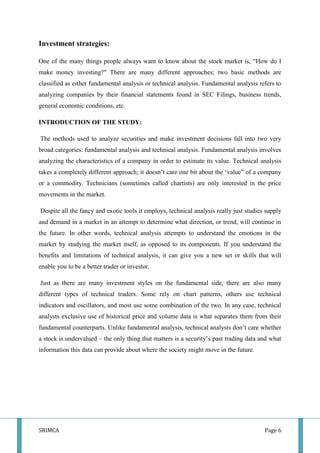 Technical analysis report | DOCX