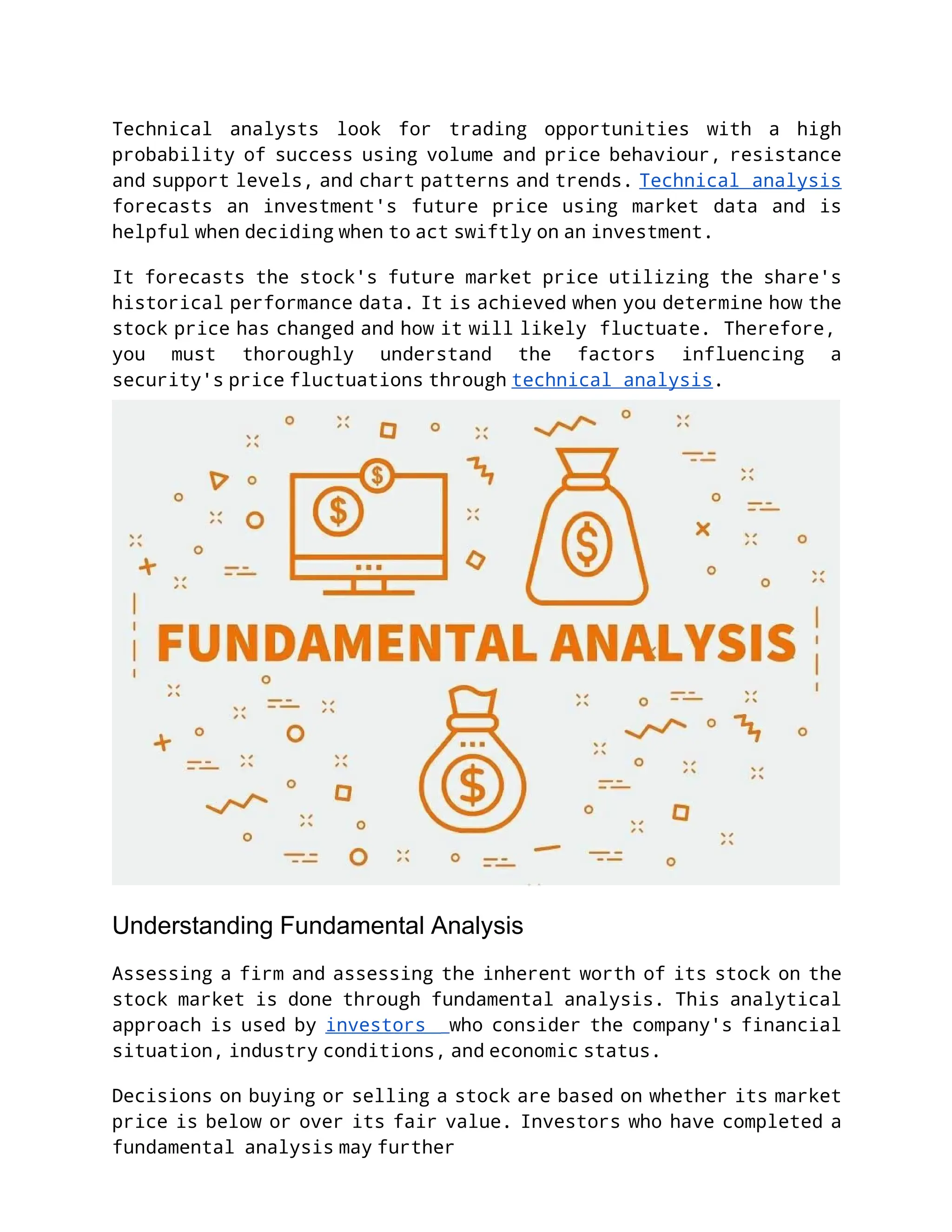 Technical Analysis Vs. Fundamental Analysis_ Understanding Different ...