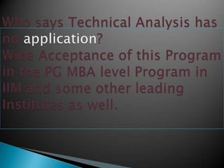 Technical Analysis Workshop | PPTX