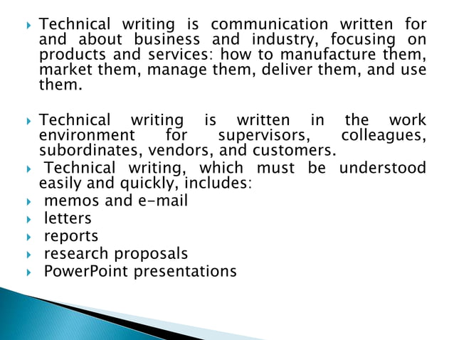 Technical and business writing slides | PPTX