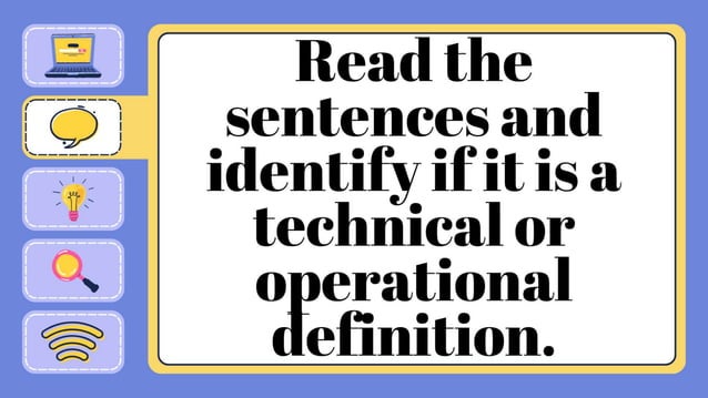 TECHNICAL AND OPEARTIONAL DEFINITION PPT | PPTX