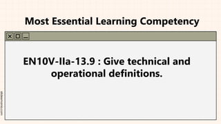 TECHNICAL AND OPERATIONAL DEFINITIONS FINAL.pptx