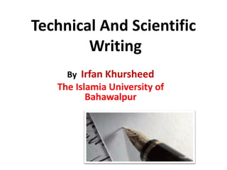 Technical and scientific Writing | PDF