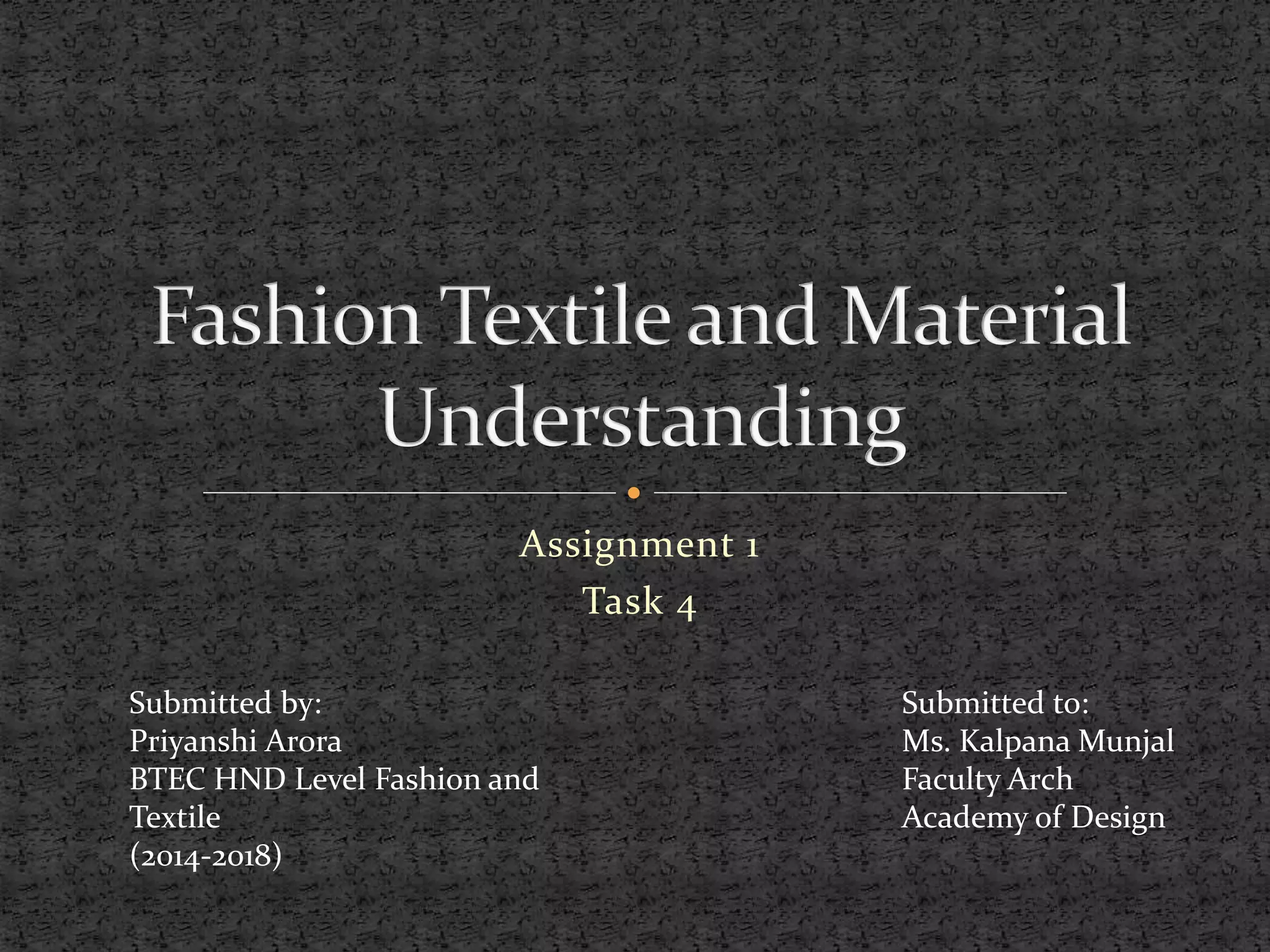 Technical and smart textiles | PPTX