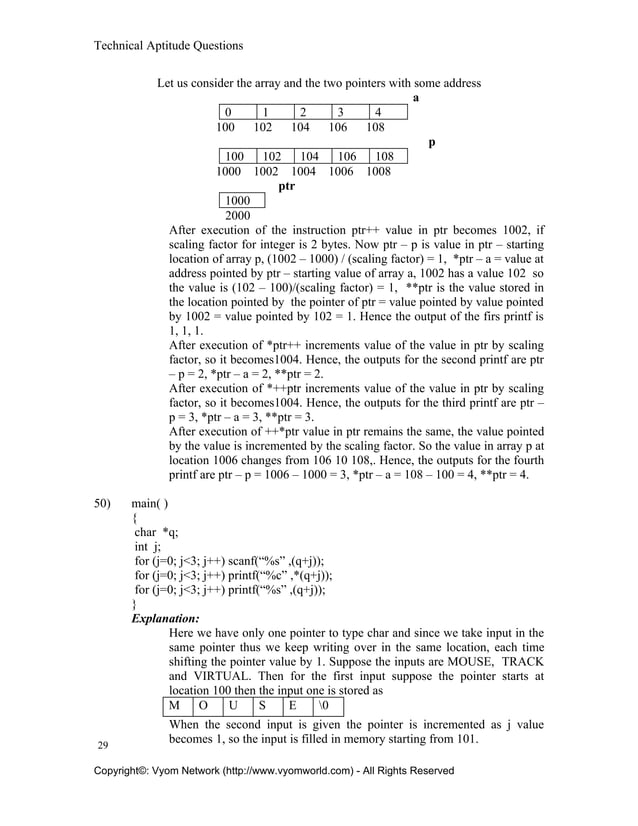 Technical aptitude questions | PDF