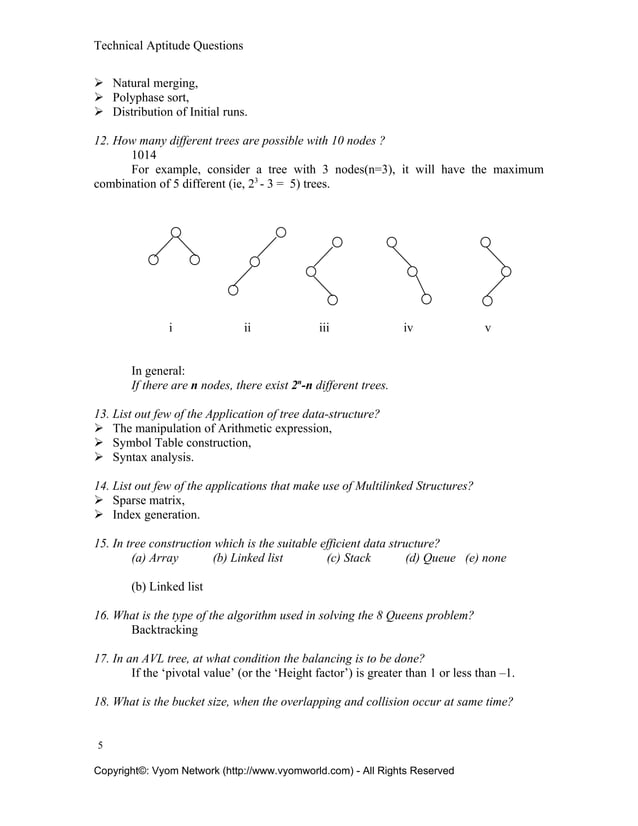 Technical Aptitude Questions 