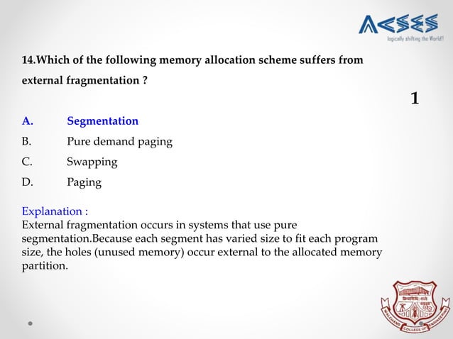 Technical aptitude Test 1 CSE | PPTX