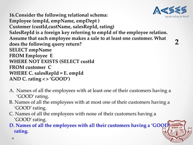 Technical aptitude Test 1 CSE | PPTX