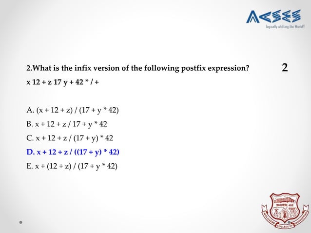Technical aptitude Test 1 CSE | PPTX