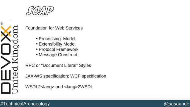 Technical Archaeology Devoxx | PPT