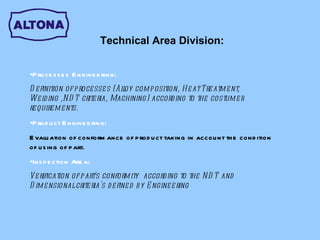 Technical area presentation | PPT