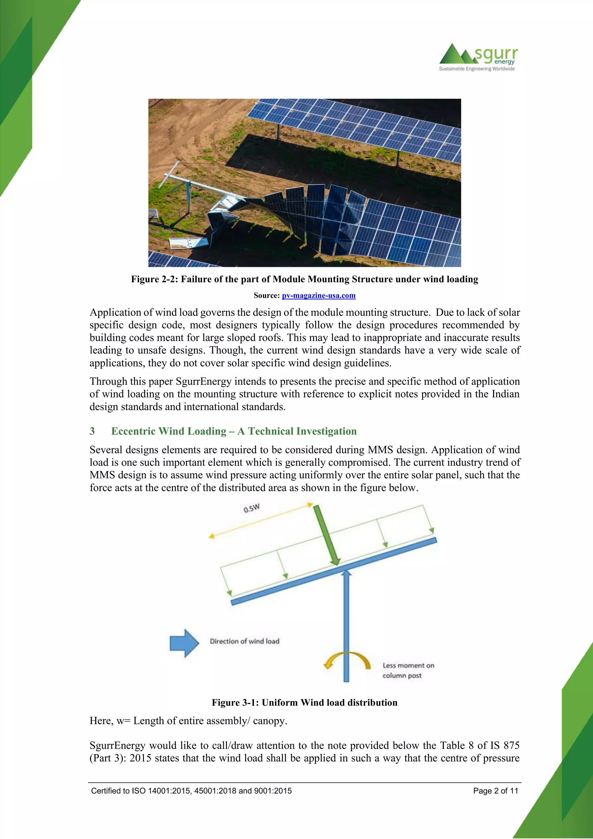 Importance of Eccentric Wind Loading on Monopitch Module Mounting ...