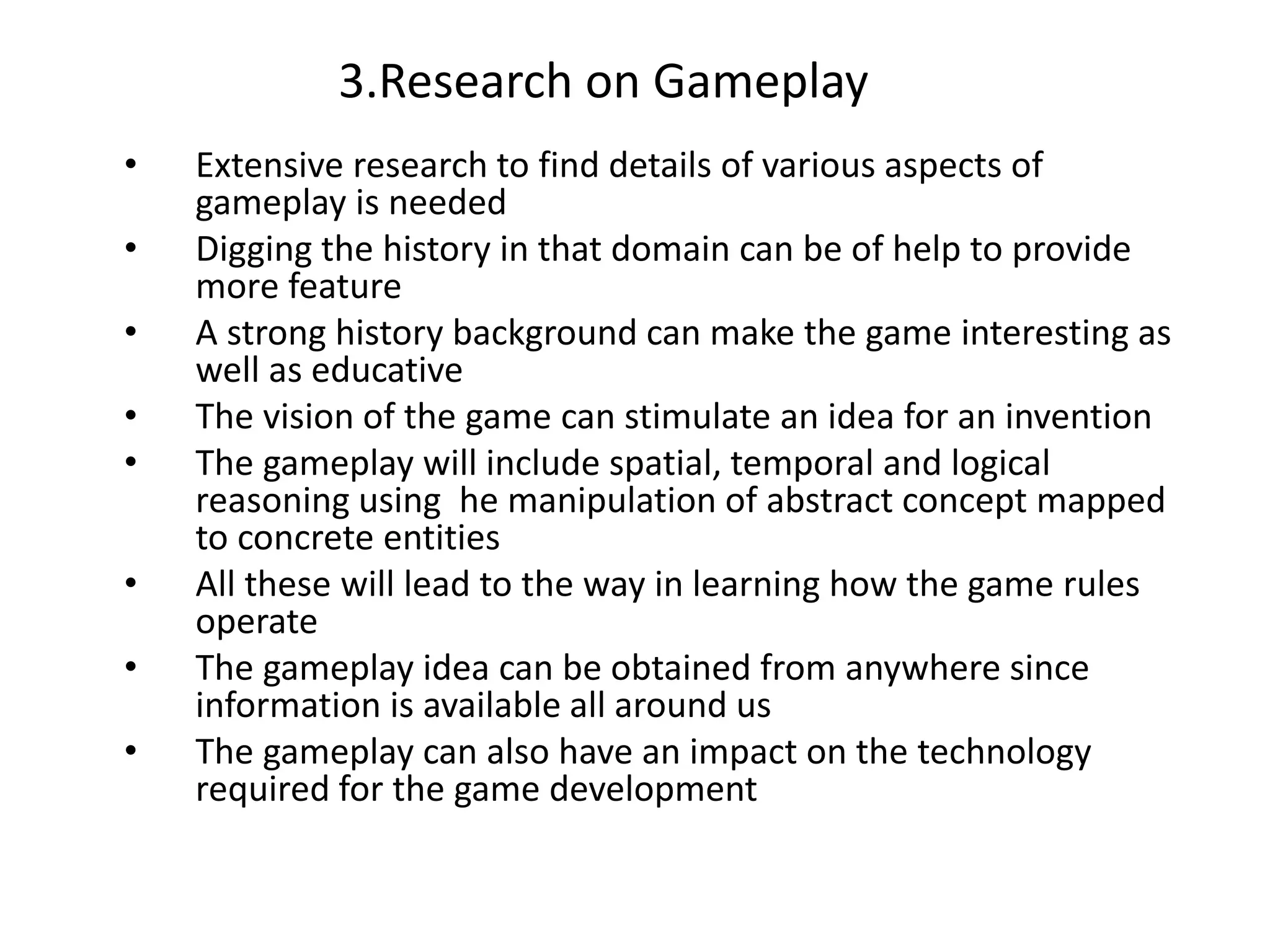 Technical aspectof game design (Game Architecture) | PPTX
