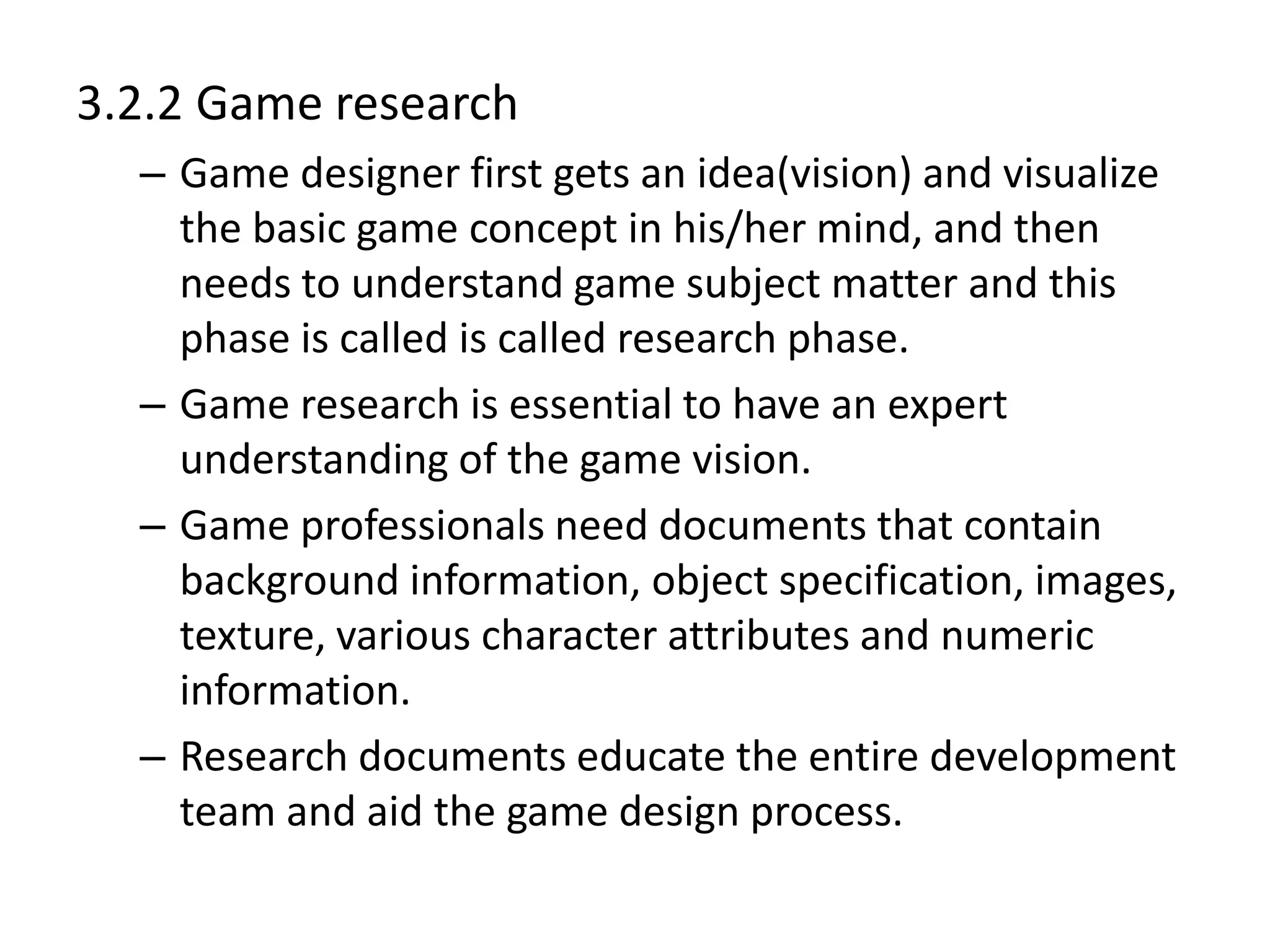 Technical aspectof game design (Game Architecture) | PPTX