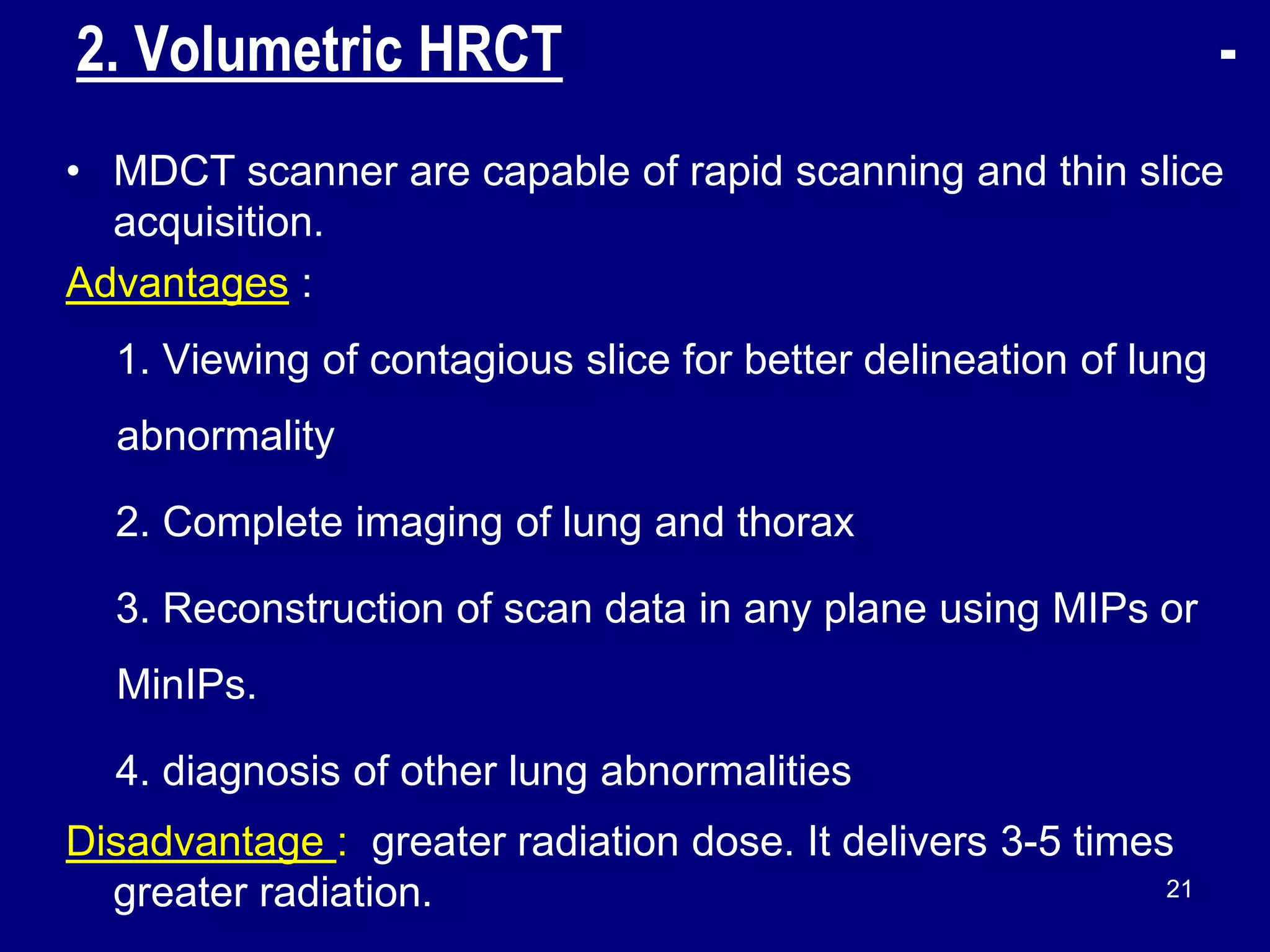 Technical aspect of hrct; normal lung anatomy & hrct findings of lung ...