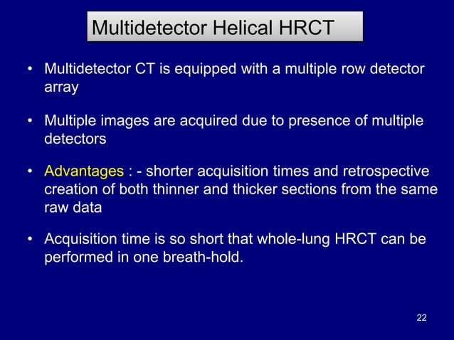 Technical aspect of hrct; normal lung anatomy & hrct findings of lung ...