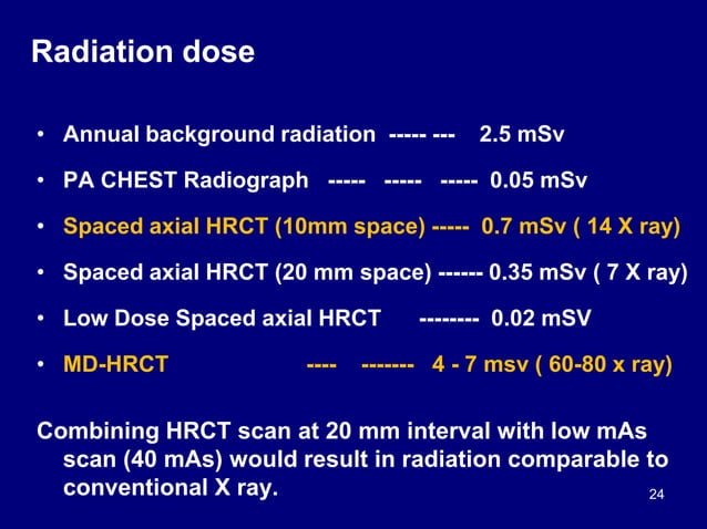 Technical aspect of hrct; normal lung anatomy & hrct findings of lung ...