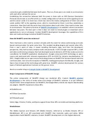 Technical Aspects of WebRTC: What, Why and How? | PDF