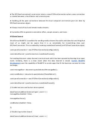 Technical Aspects of WebRTC: What, Why and How? | PDF
