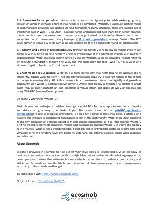 Technical Aspects of WebRTC: What, Why and How? | PDF