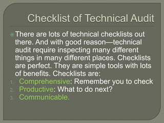 Technical Audit | PPTX
