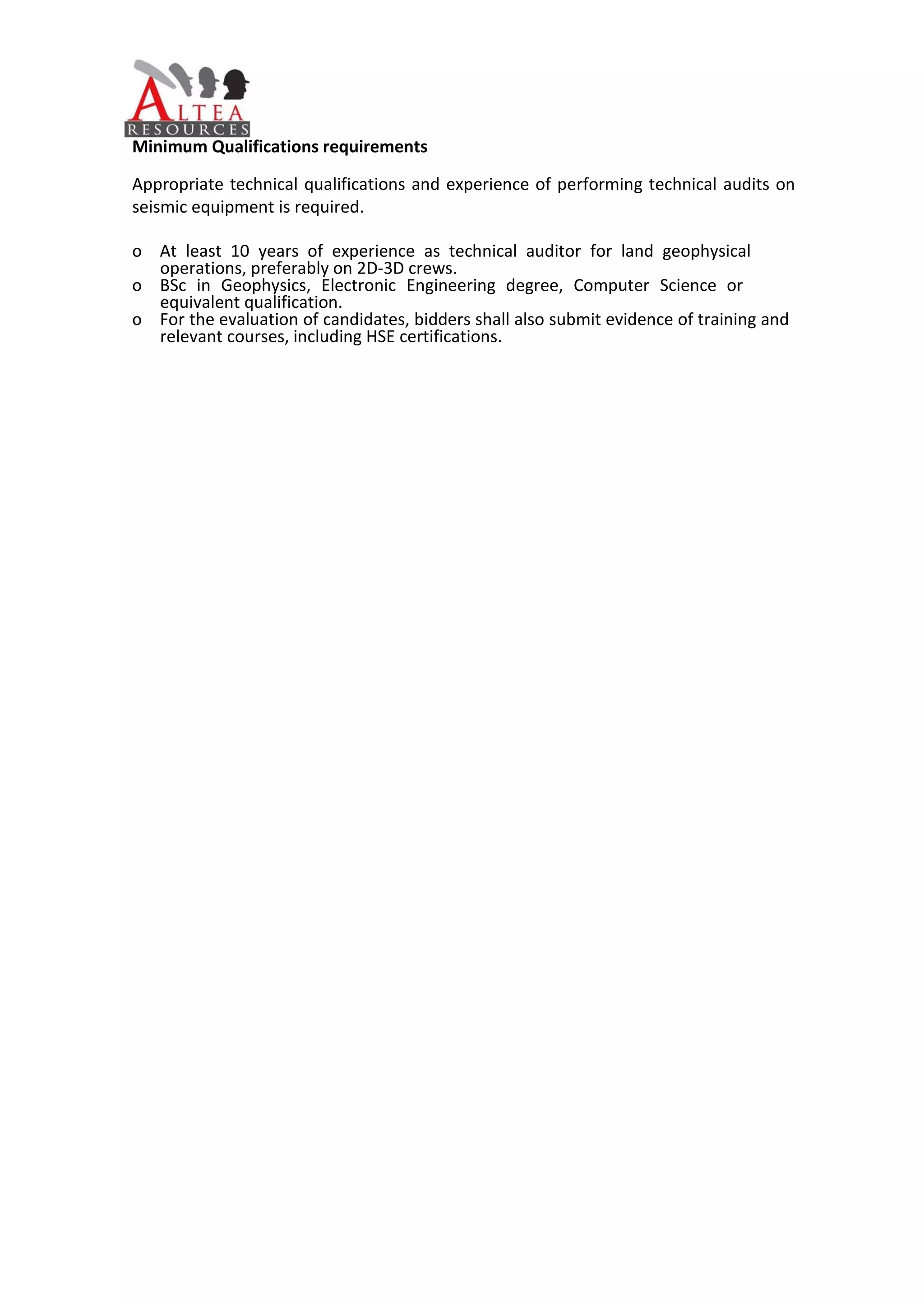 Technical audit- Position Available | PDF