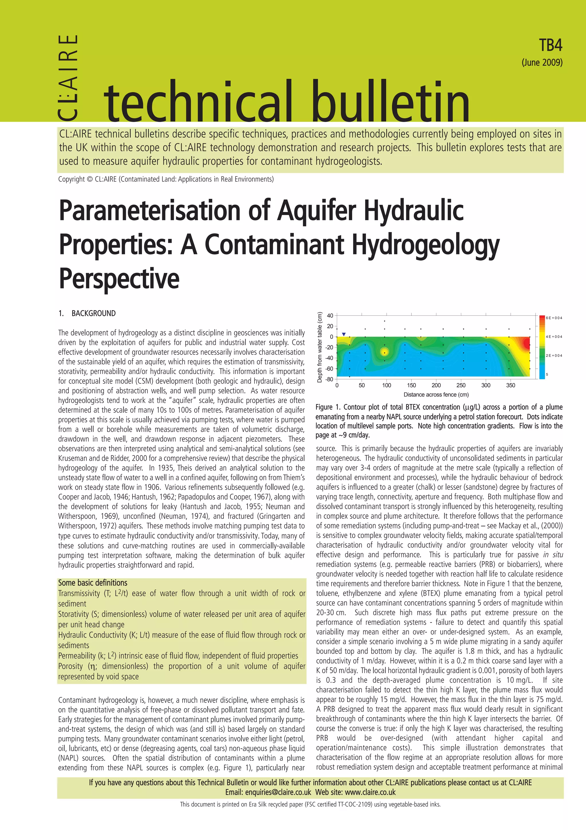 CL:AIRE Technical Bulletin TB4 | PDF