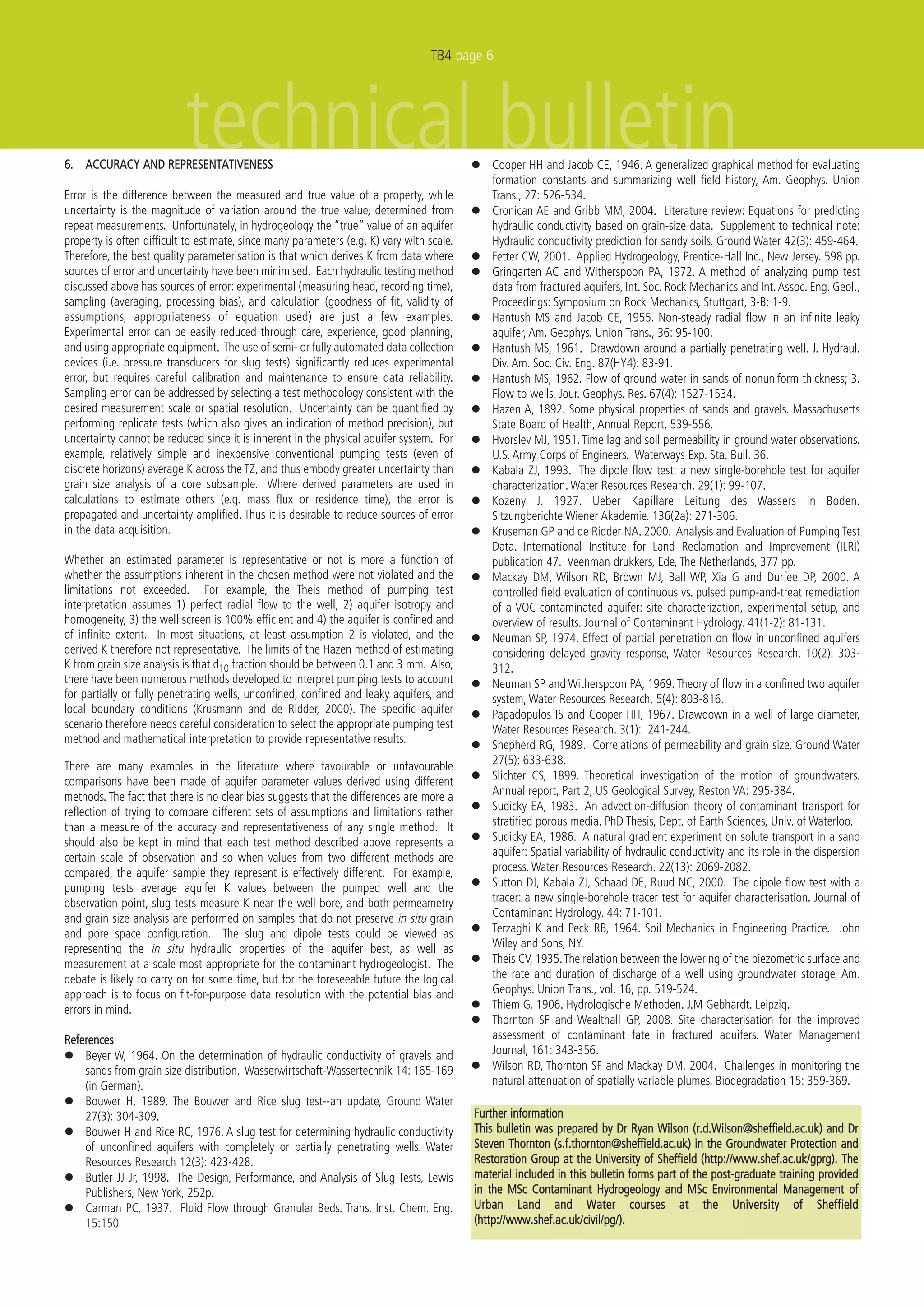 CL:AIRE Technical Bulletin TB4 | PDF