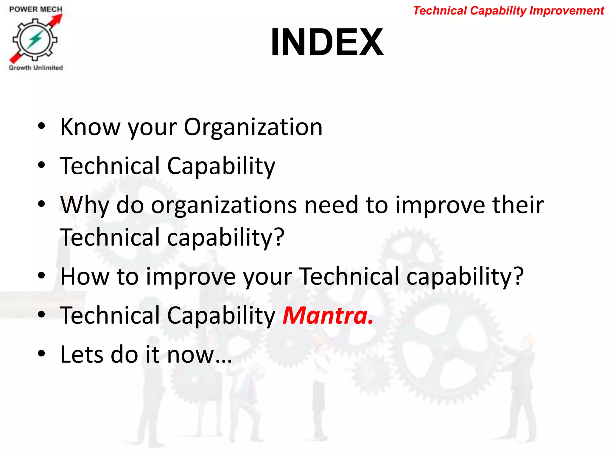Technical Capability Improvement | PPTX