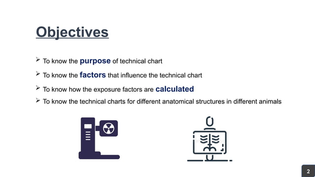 Technical chart for Veterinary Radiography.pptx
