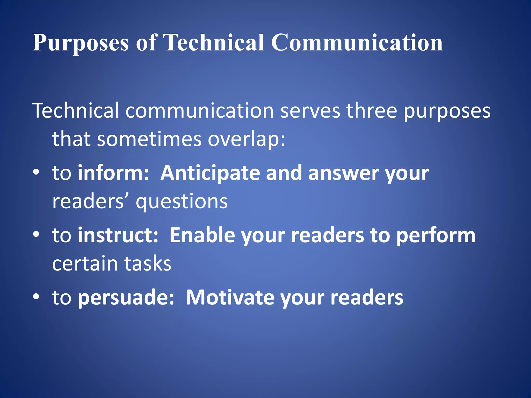 Technical communication | PPTX