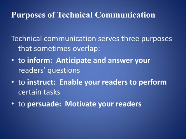 Technical communication | PPTX