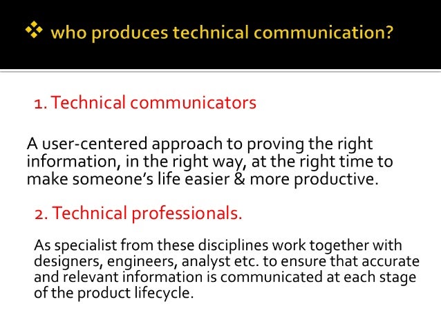 Technical communication