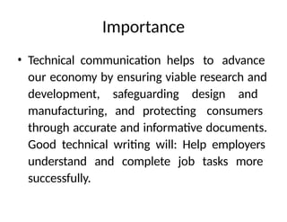 TECHNICAL COMMUNICATION PRESENTTATION UNIT | PPTX