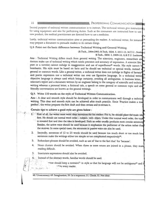 Technical Communication for BTech student | PDF