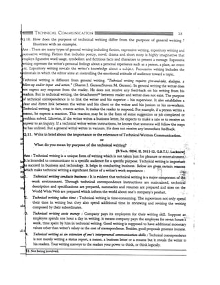 Technical Communication for BTech student | PDF