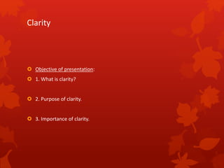 Clarity | PPTX