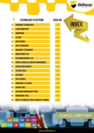 Technical competency- Skillwise Consulting | PDF