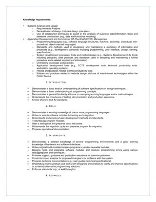 Technical competency dictionary for it | PDF